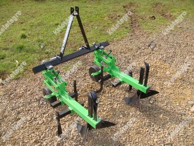 Cultivator with 2 hoe units, with hiller, for Japanese compact tractors ...