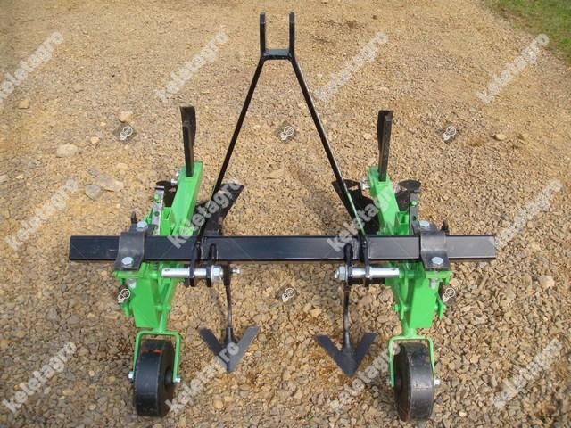 Cultivator with 2 hoe units, with hiller, for Japanese compact tractors ...