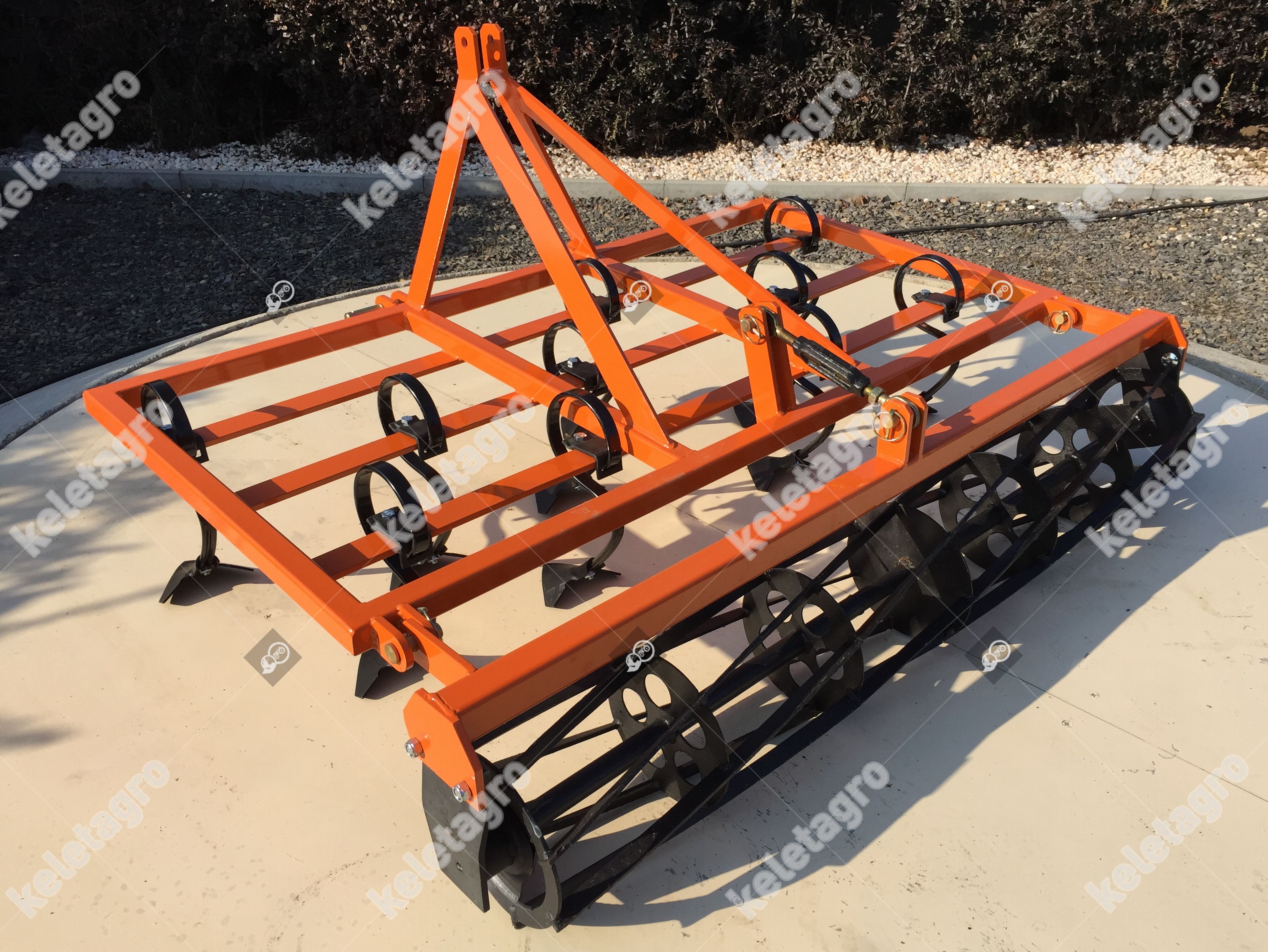 Cultivator 160 cm, with clod crusher, for Japanese compact tractors ...